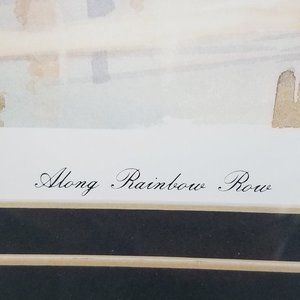 Ed Emerson | Art | Ed Emerson Print Along Rainbow Row Framedmatted And ...